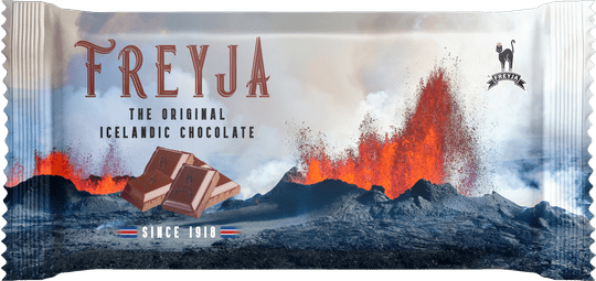 Freyja Icelandic Chocolate — Eldgos 100 g | Milk Chocolate Souvenir Bar