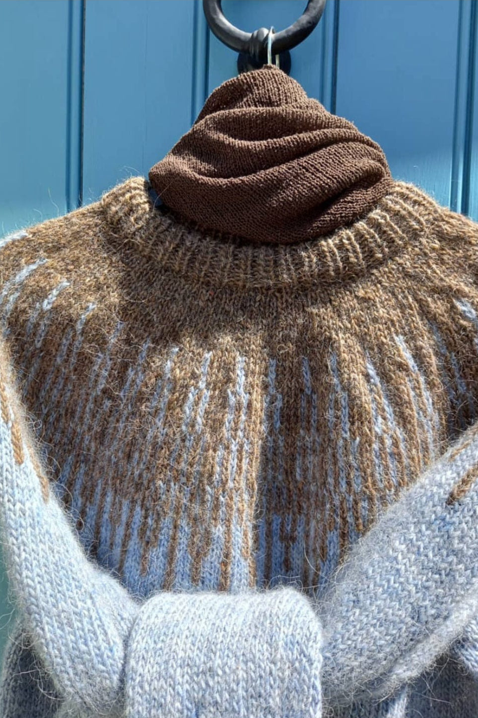 Arnar Icelandic sweater Air Blue - Knitting Kit