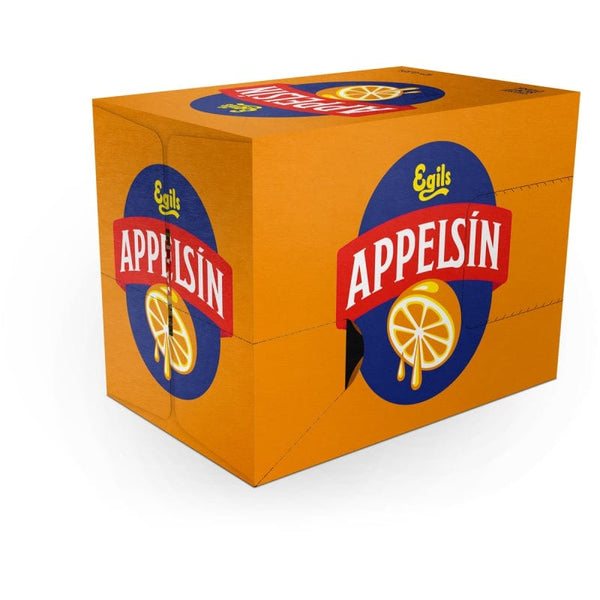 Egils Appelsin - 12pack. Icelandic Egils Appelsin Orange Soda drink