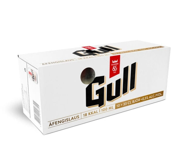 Egils Gull 0% Icelandic - 10 pack of 330 ml cans (Non-alcoholic) Beers ...