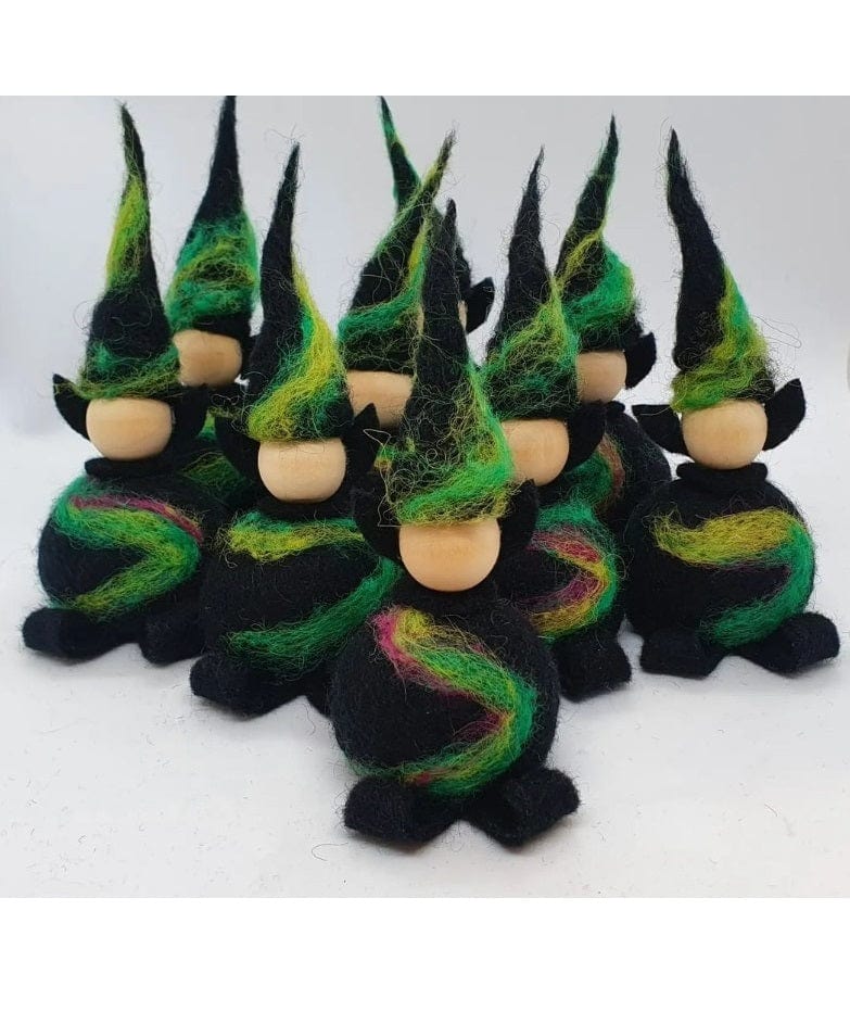 Felted wool Elf- Northern Lights