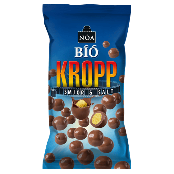 Nóa Bíó Kropp 200 g | Milk Chocolate Corn Puffs (Icelandic Candy)