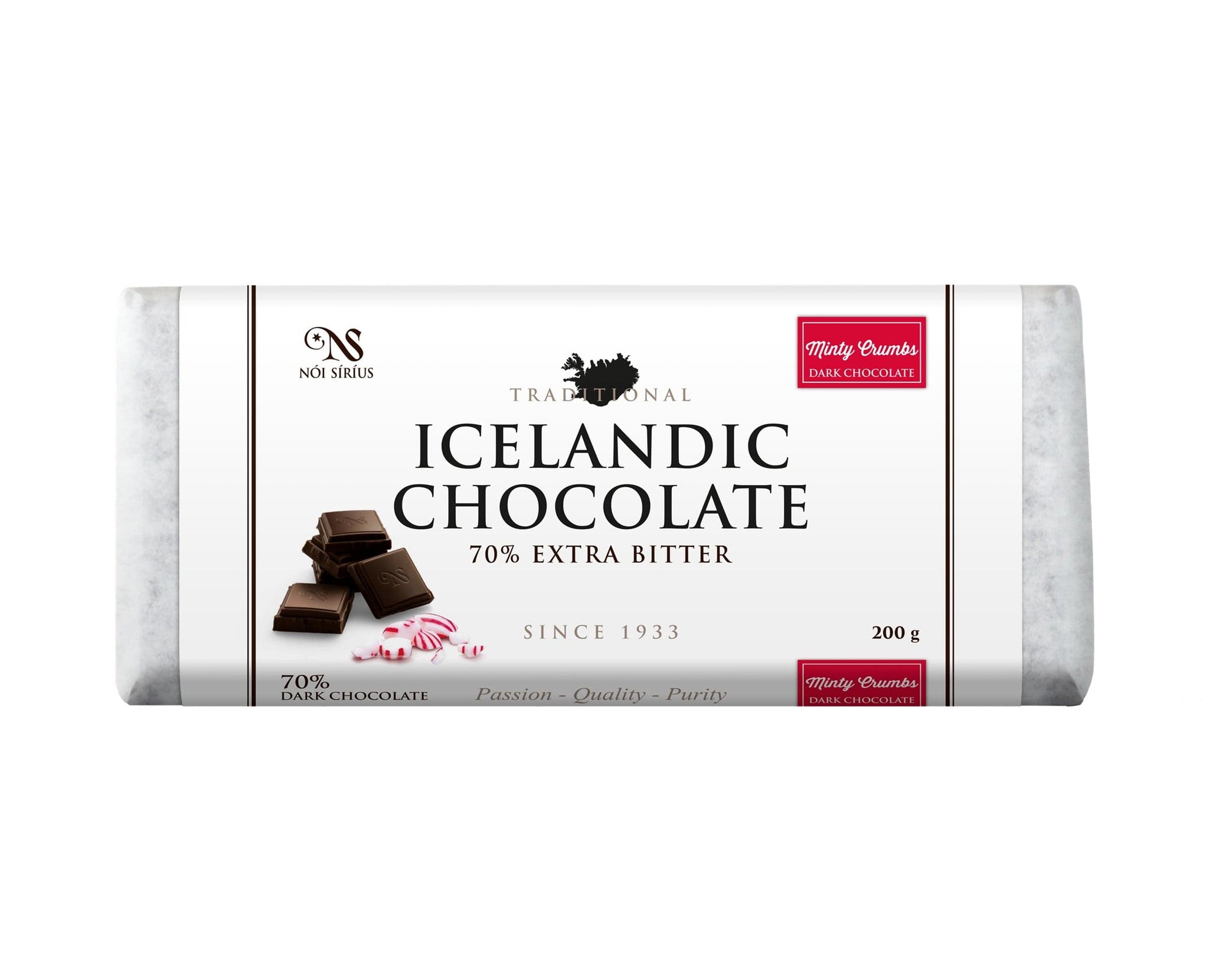 Sirus - 70% Extra Bitter Icelandic Chocolate Mint
