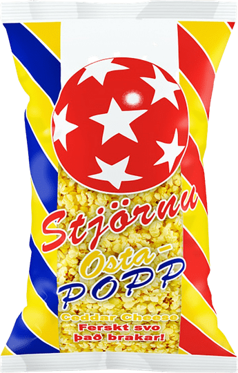 Iðnmark Ostapopp — Cheese Popcorn 100 g | Icelandic Snack Classic