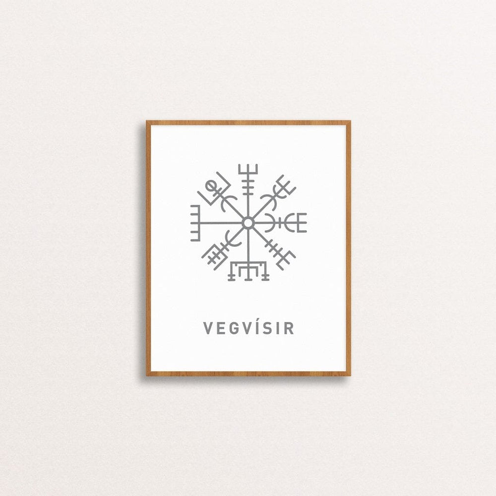 Wayfinder - Viking Scandinavian Nordic Magical Rune Stave Wall Poster ...