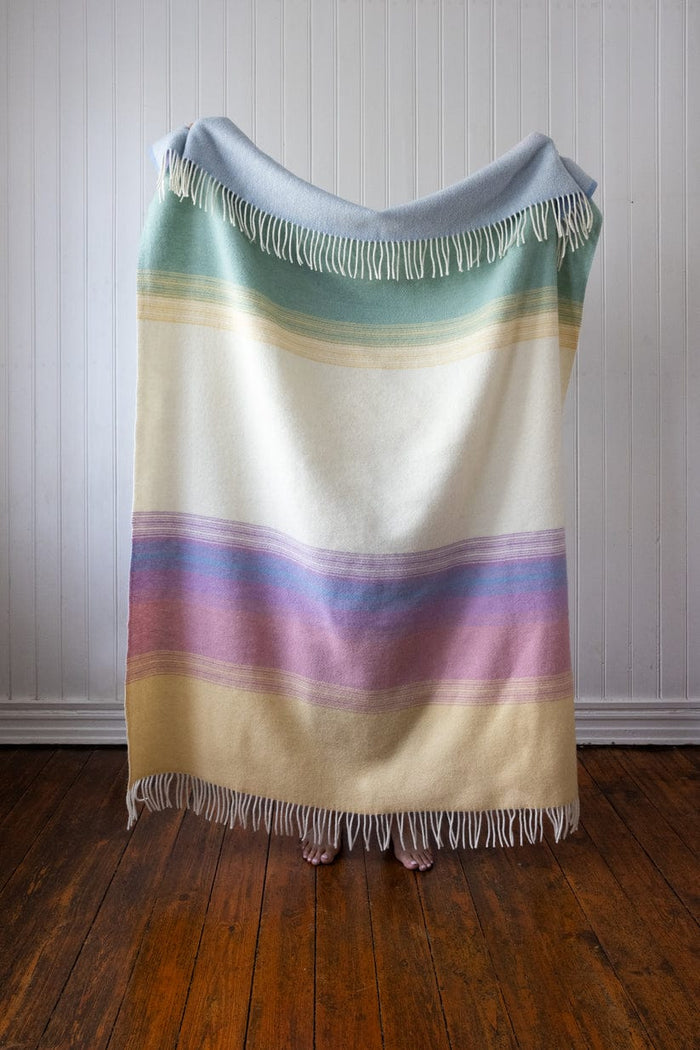 Winter Sky Icelandic Wool Blanket by Védís Jónsdóttir - Free Shipping