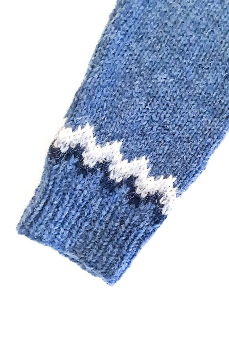 Hrólfur Icelandic Sweater in Blue - Handmade with Free Shipping
