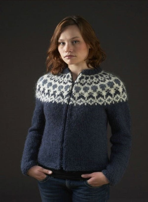 Free Icelandic Lopi wool knitting patterns sweater, jumper, cardigan lopapeysa PDF